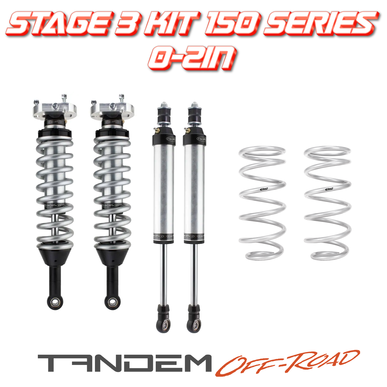 Tandem Off-road Stage 3 Lift Kit 0-2in GX460 / 5G 4Runner / FJ Cruiser ...